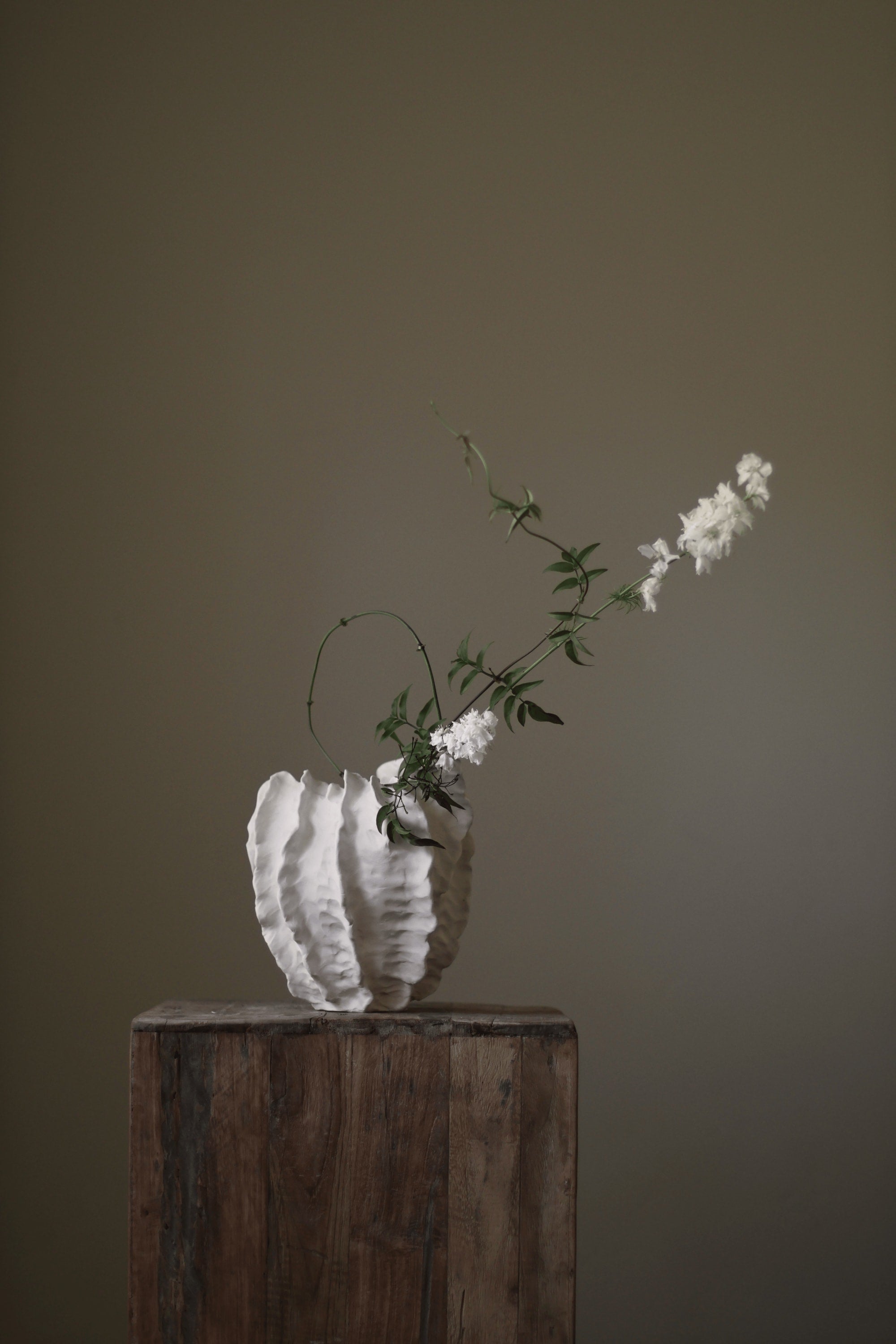 GREAT BARRIER REEF VASE CREAM BY AA CERAMICS – INK + PORCELAIN